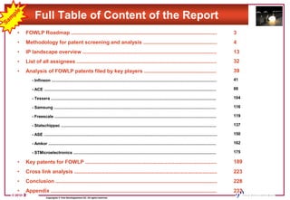 FOWLP Patent Analysis 2012 Report by Yole Developpement | PDF