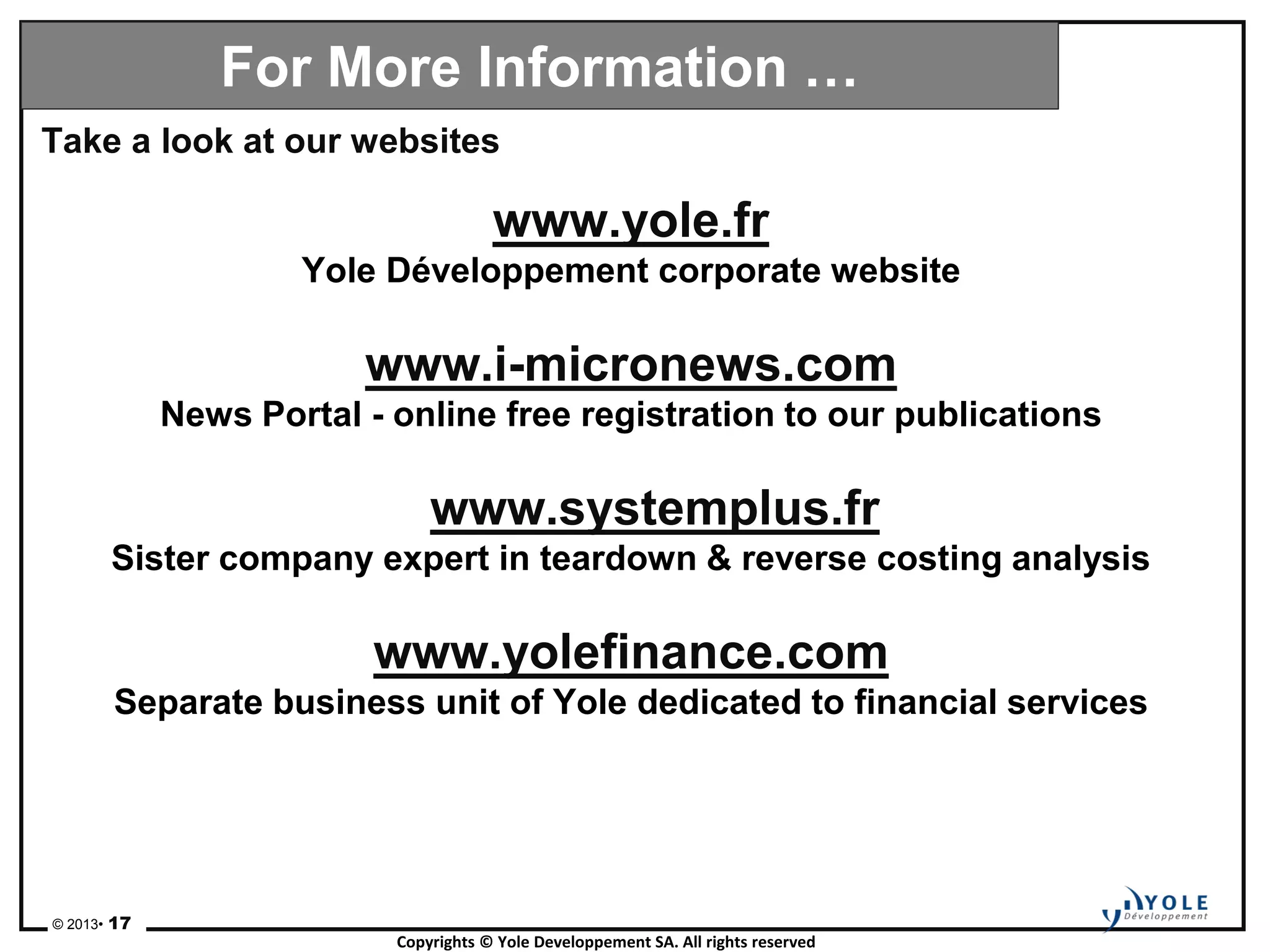 glass substrates for semiconductor manufacturing 2013 Report by Yole ...