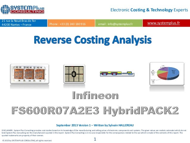 Infineon Automotive Power Module HybridPACK2 100KW 3-phase teardown