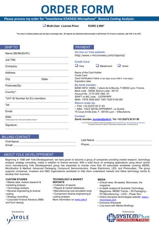 InvenSense ICS-43432 Digital MEMS Microphone teardown reverse costing ...