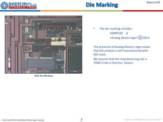 InvenSense ICS-43432 Digital MEMS Microphone teardown reverse costing ...