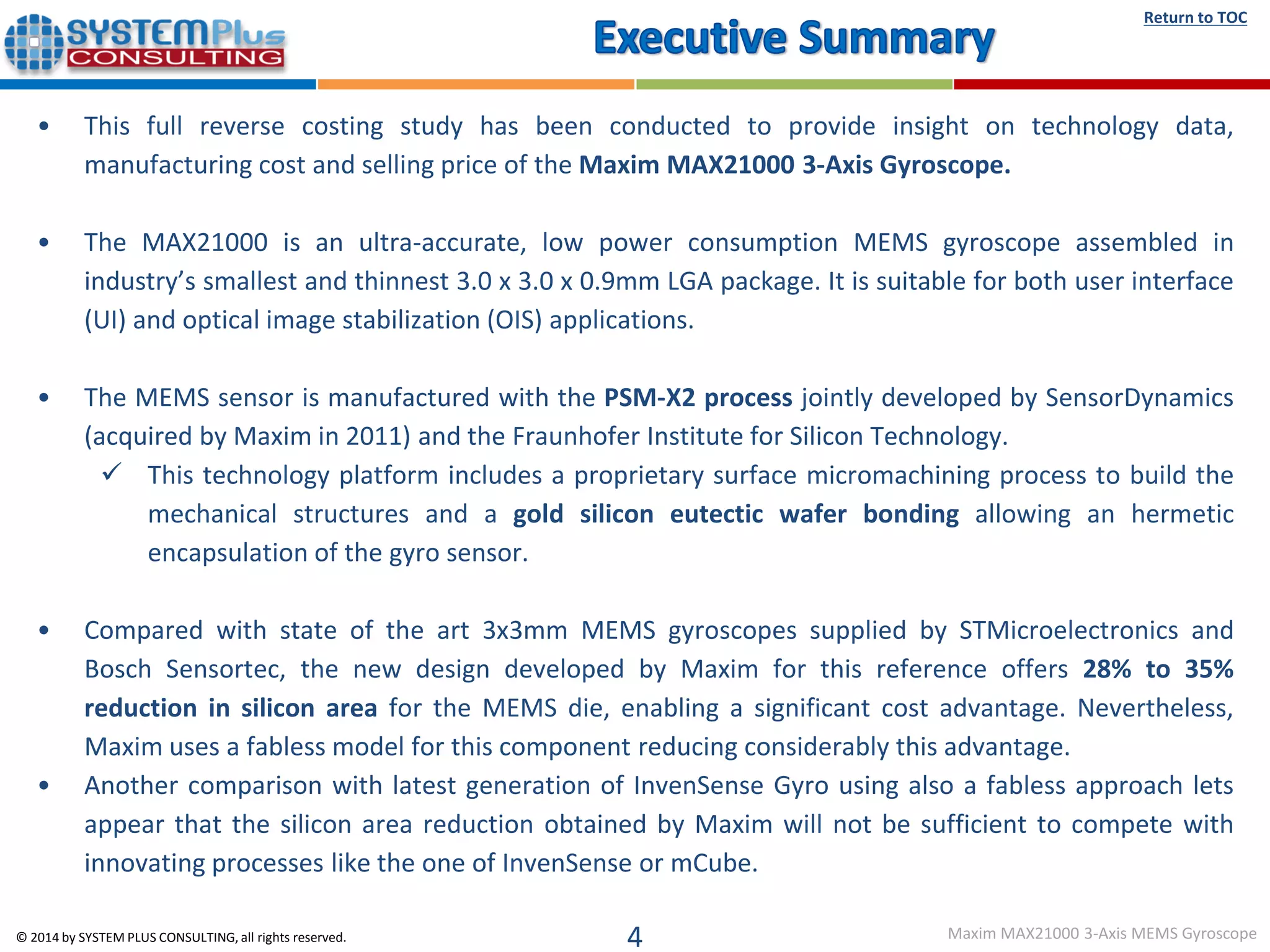 Maxim Integrated MAX21000 3-Axis MEMS Gyroscope teardown reverse ...