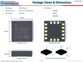 Maxim Integrated MAX21100 6-Axis MEMS IMU teardown reverse costing ...