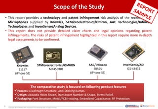MEMS microphone Patent Infringement April 2015 report published by Yole Developpement | PDF