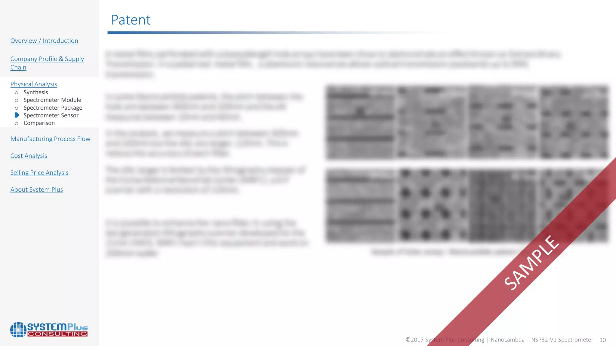 NanoLambda NSP32-V1 Nano Spectrometer 2017 teardown reverse costing ...