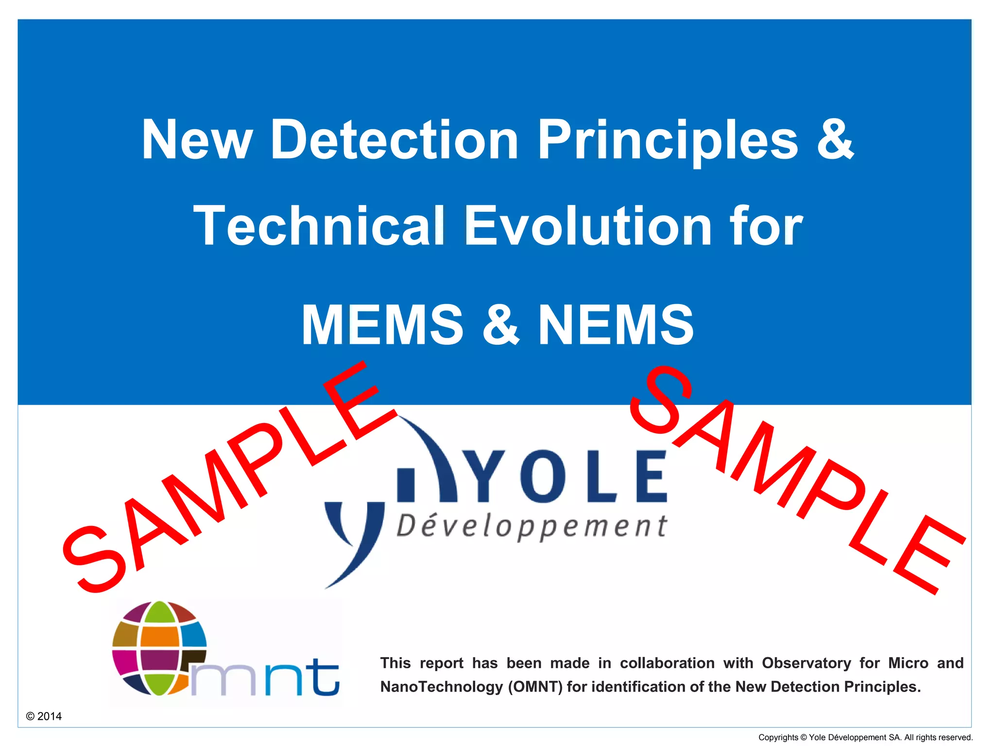 New Detection Principles & Technical Evolution for MEMS & NEMS 2014 ...