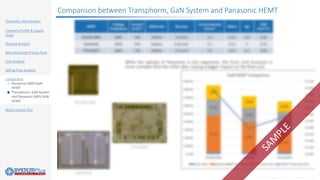 Panasonic 600 V GaN HEMT PGA26E19BA 2017 teardown reverse costing ...