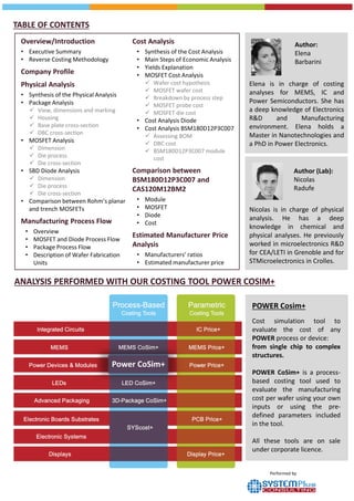 ROHM 1200V Trench SiC MOSFET BSM180D12P3C007 - teardown reverse costing ...