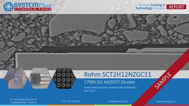 ROHM 1700V SiC MOSFET SCT2H12NZGC11 Discrete 2017 teardown reverse ...