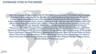 Sensors for Cellphones and Tablets - 2016 Report by Yole Developpement ...