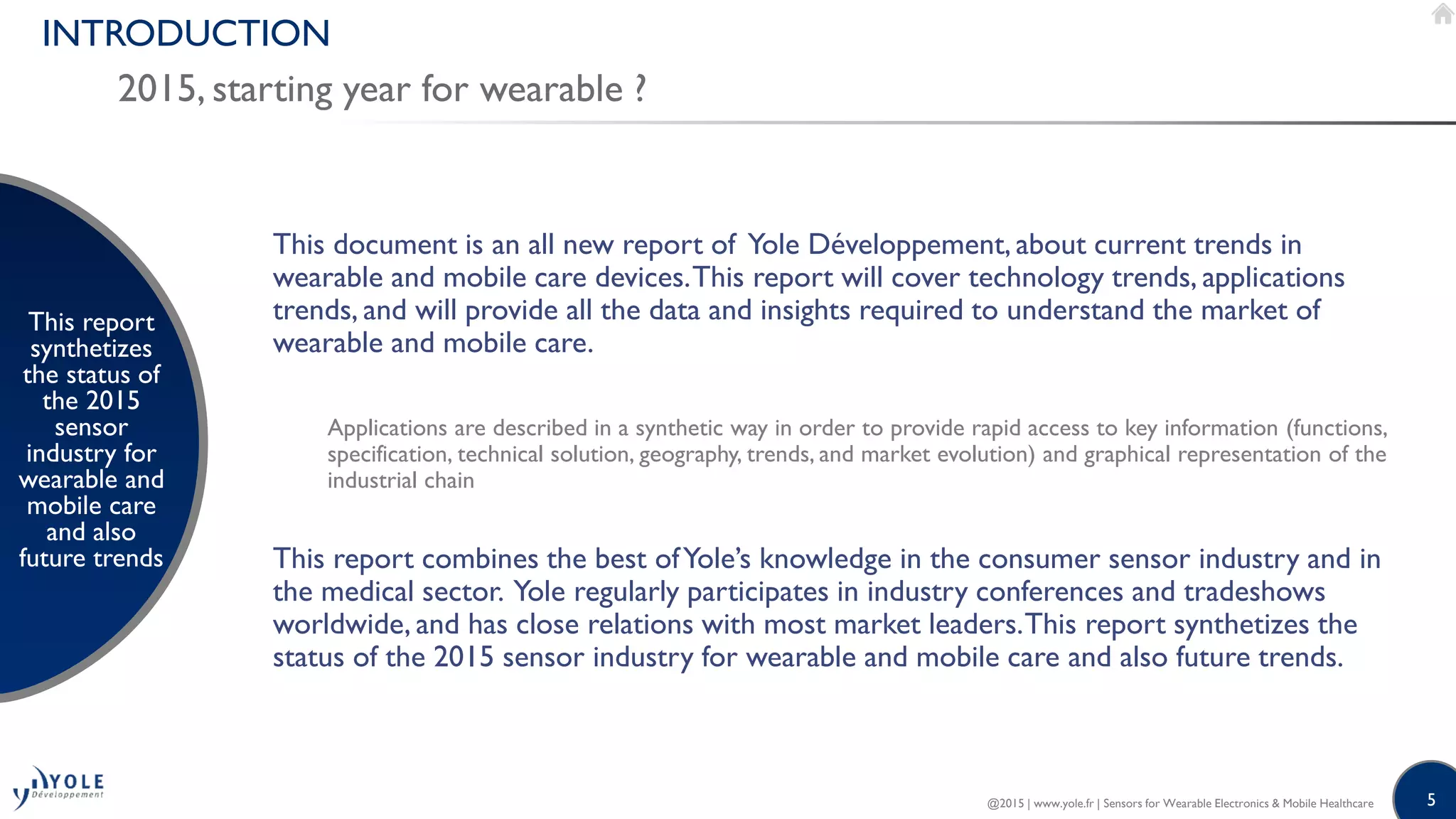 Sensors for Wearable Electronics & Mobile Healthcare 2015 Report by ...