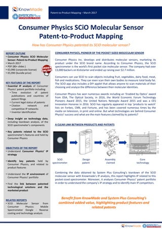 SCiO Molecular Sensor from Consumer Physics: Mobile Spectrometer Dongle ...