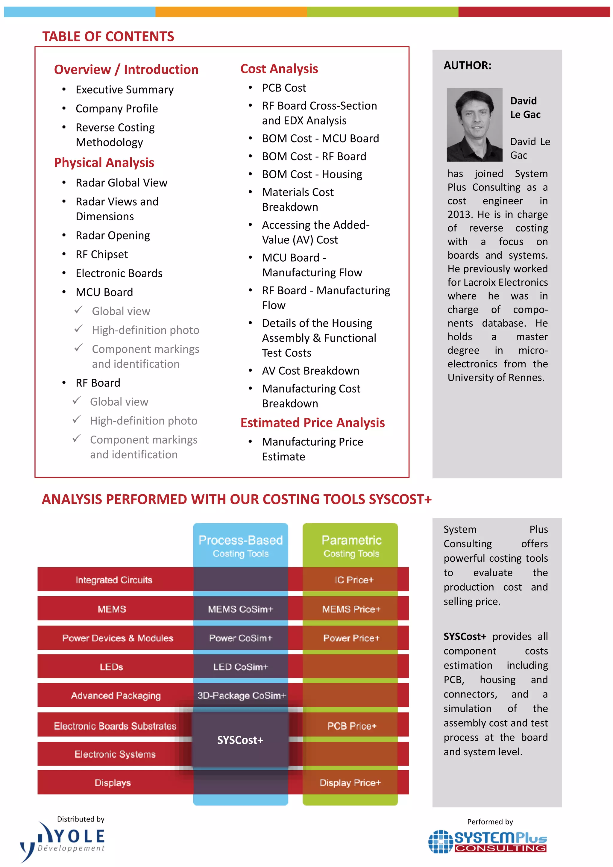 Continental SRR3-B 24GHz Blind-Spot Radar - 2018 teardown reverse costing report published by ...