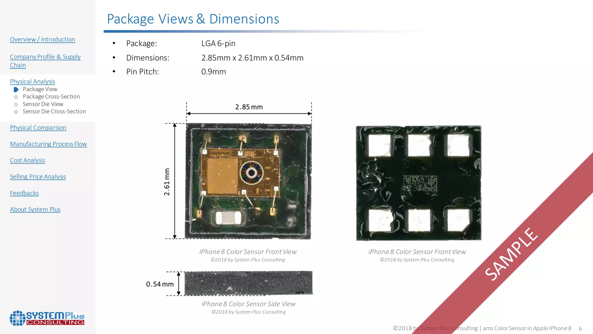 ams’s Color Sensor in the Apple iPhone 8 2018 teardown reverse costing ...
