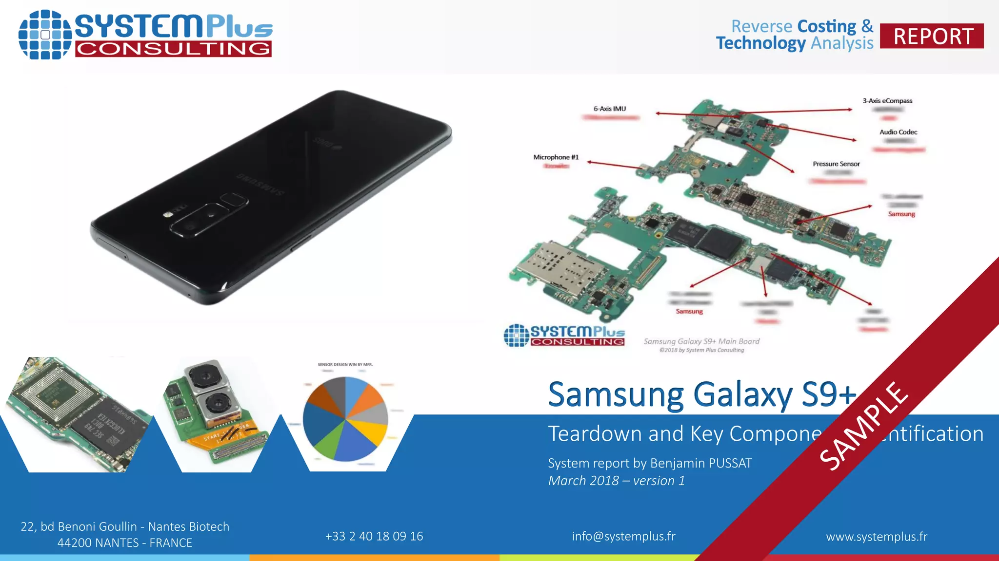 Samsung Galaxy S9+ Teardown and Identification of Key Components report ...