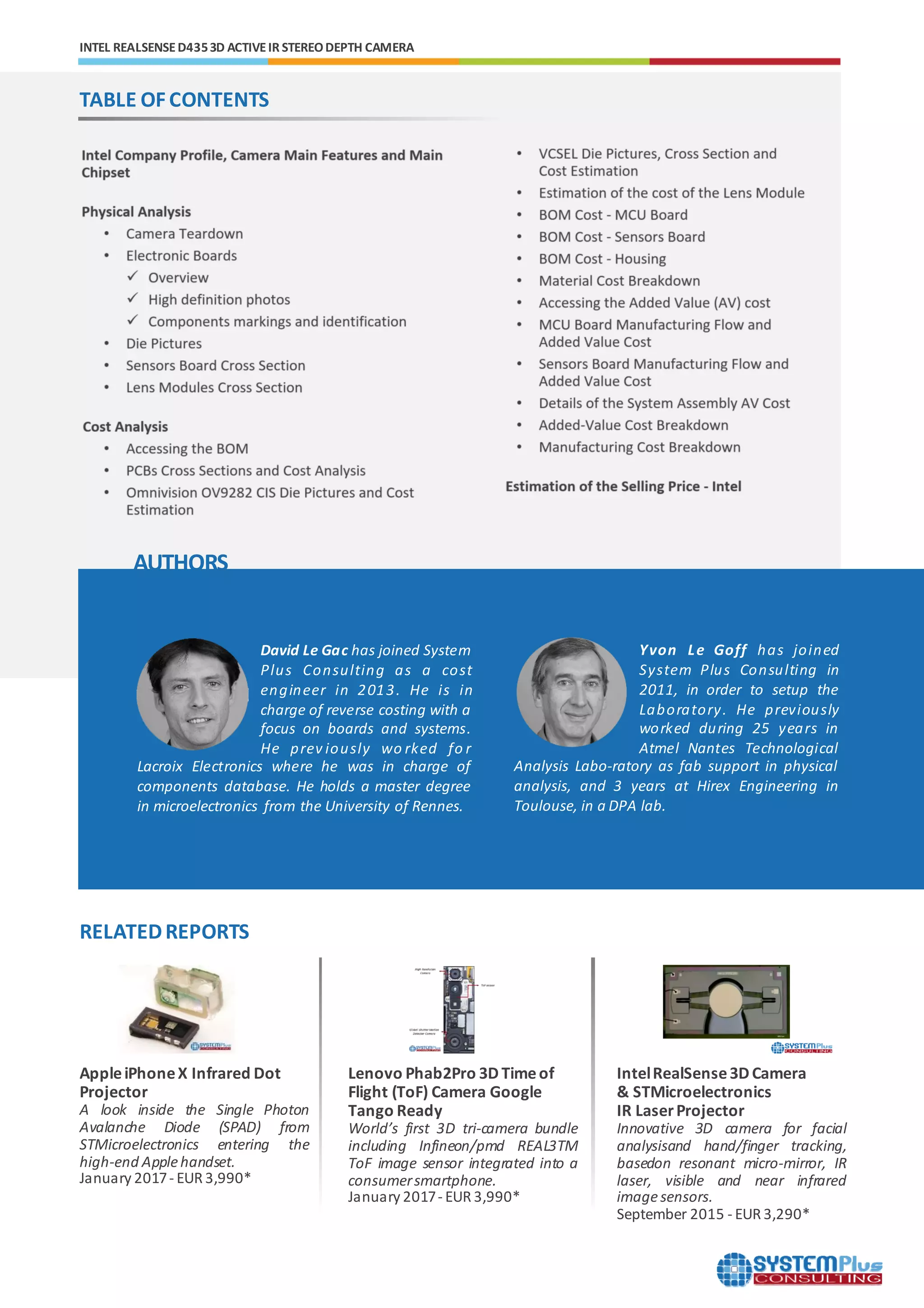 Intel RealSense D435 3D Active IR Stereo Depth Camera 2018 teardown ...