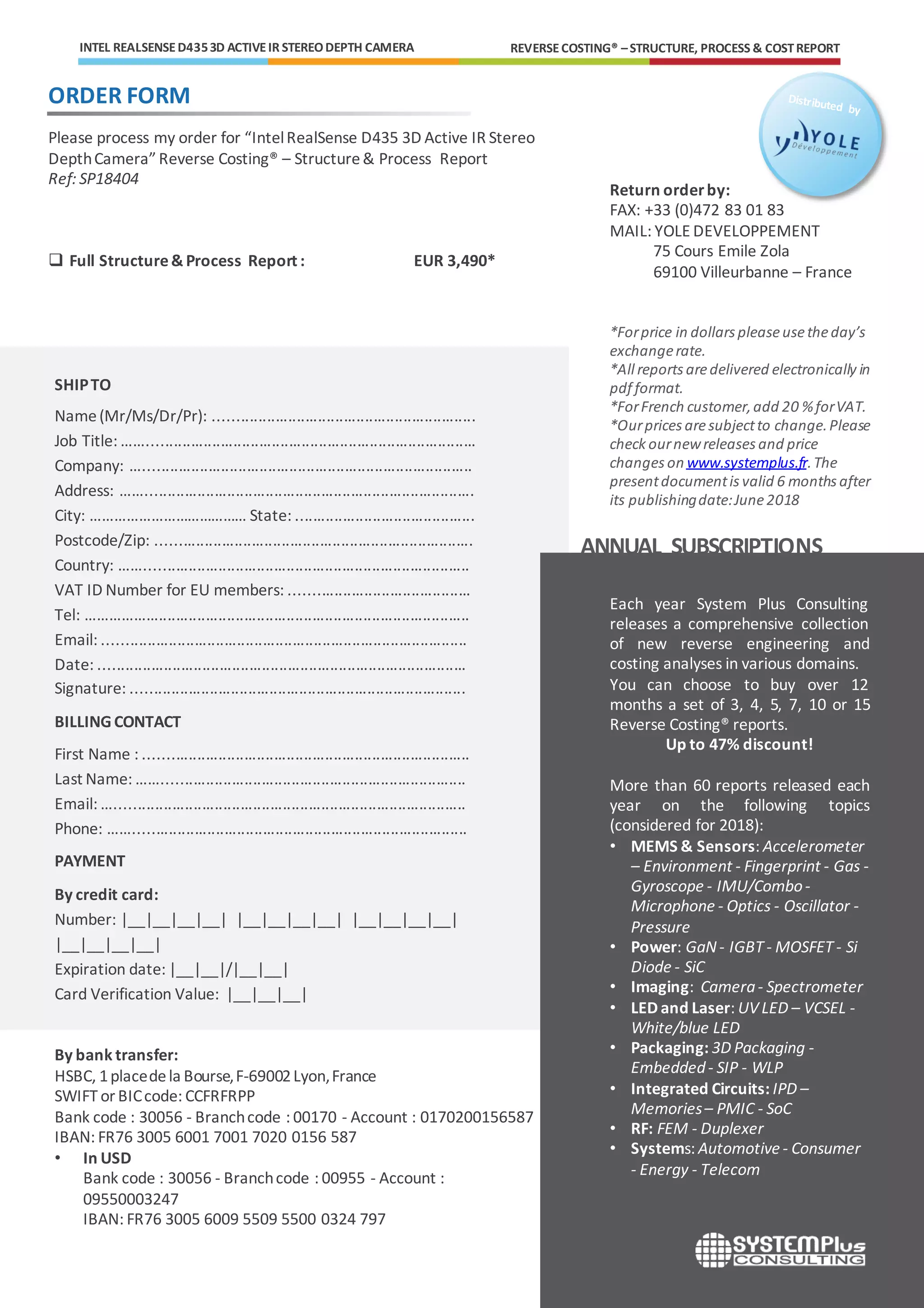 Intel RealSense D435 3D Active IR Stereo Depth Camera 2018 teardown ...