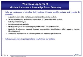 Status of the LED Industry 2013 Report by Yole Developpement | PPT