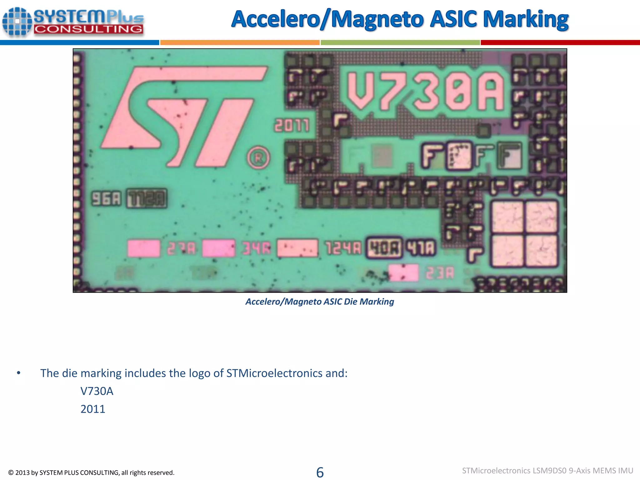 STMicroelectronics LSM9DS0 9-Axis MEMS IMU teardown reverse costing ...
