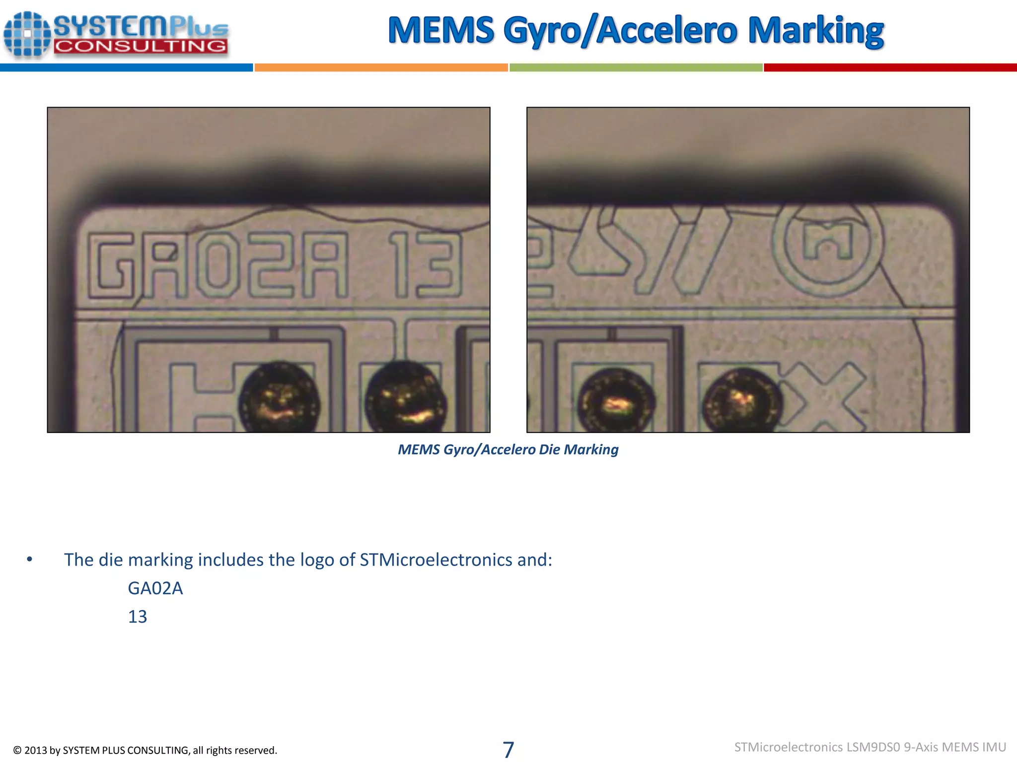 STMicroelectronics LSM9DS0 9-Axis MEMS IMU teardown reverse costing ...