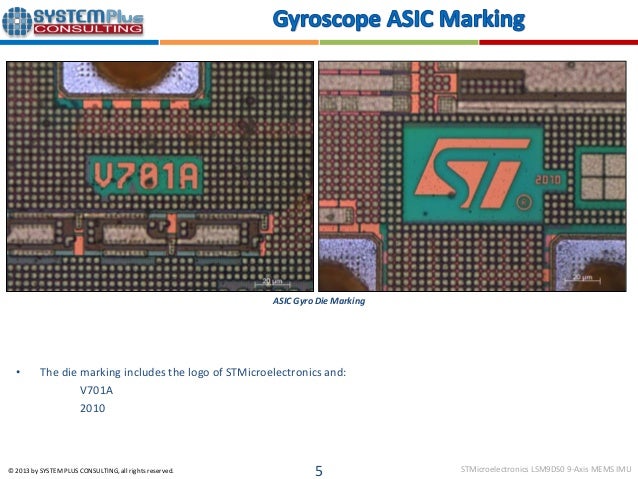 Stmicroelectronics Lsm9ds0 9 Axis Mems Imu Teardown Reverse Costing R