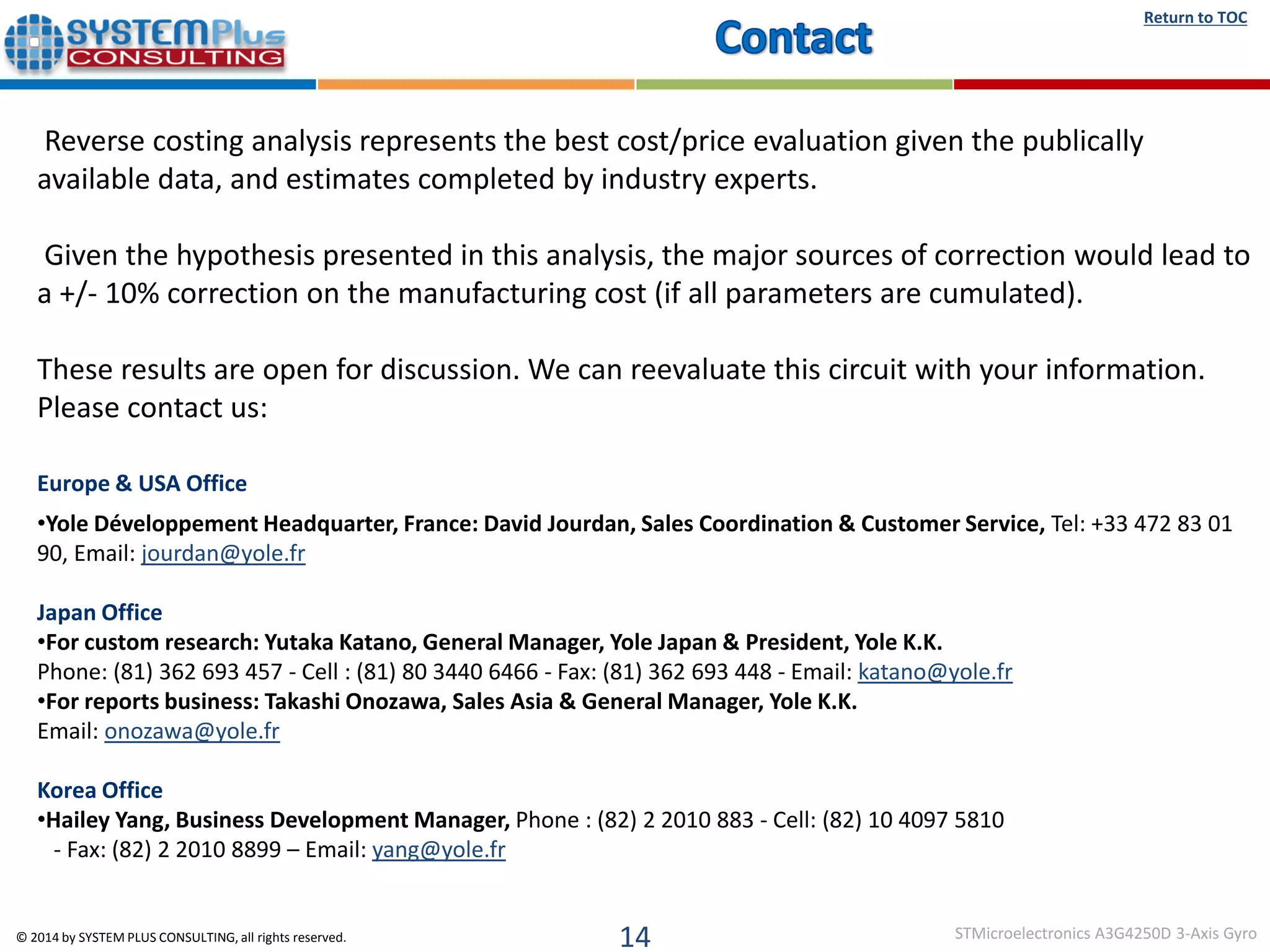 STMicroelectronics A3G4250D Automotive 3-Axis MEMS Gyroscope teardown ...