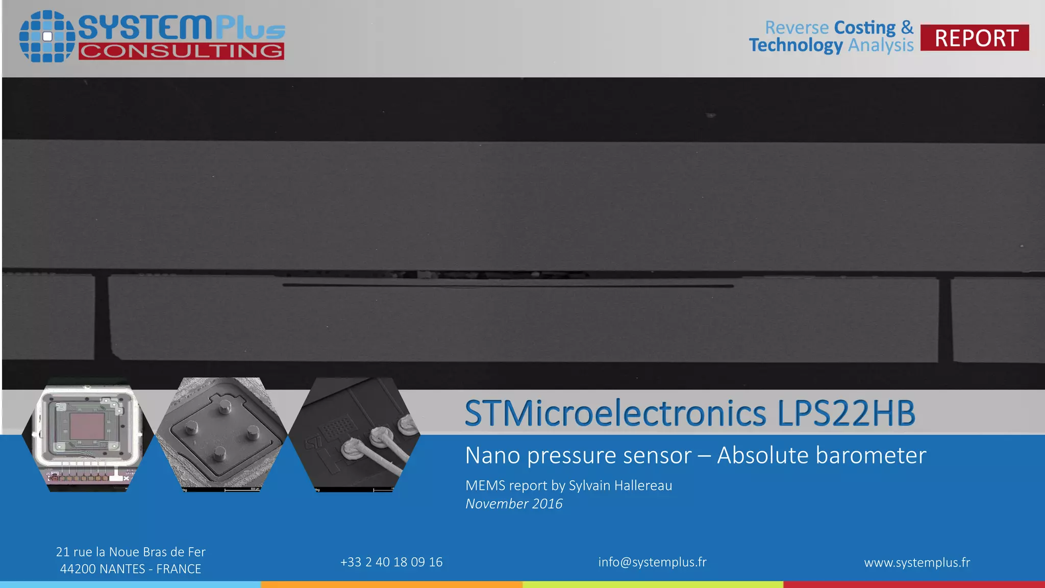 STMicroelectronics LPS22HB Nano Pressure Sensor 2016 teardown reverse ...