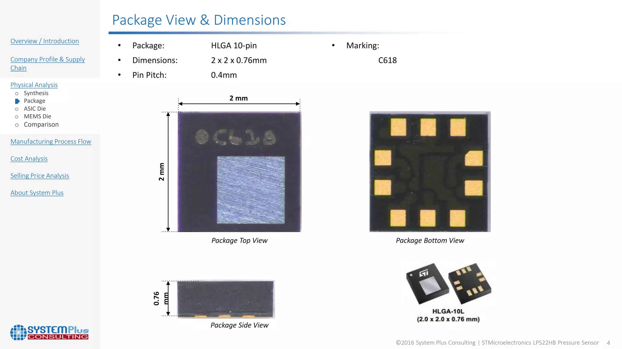 STMicroelectronics LPS22HB Nano Pressure Sensor 2016 teardown reverse ...