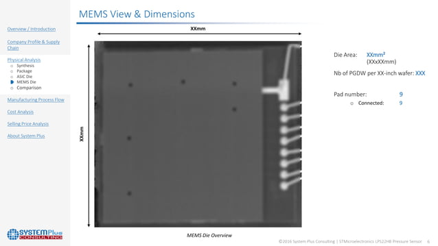 STMicroelectronics LPS22HB Nano Pressure Sensor 2016 teardown reverse ...
