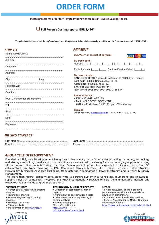 Toyota Prius 4 PCU Power Modules - teardown reverse costing report ...