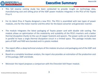 Toyota Prius 4 PCU Power Modules - teardown reverse costing report ...