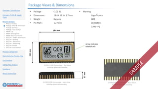 Tronics GYPRO3300 Angular Rate Sensor - reverse costing report published by System Plus | PDF