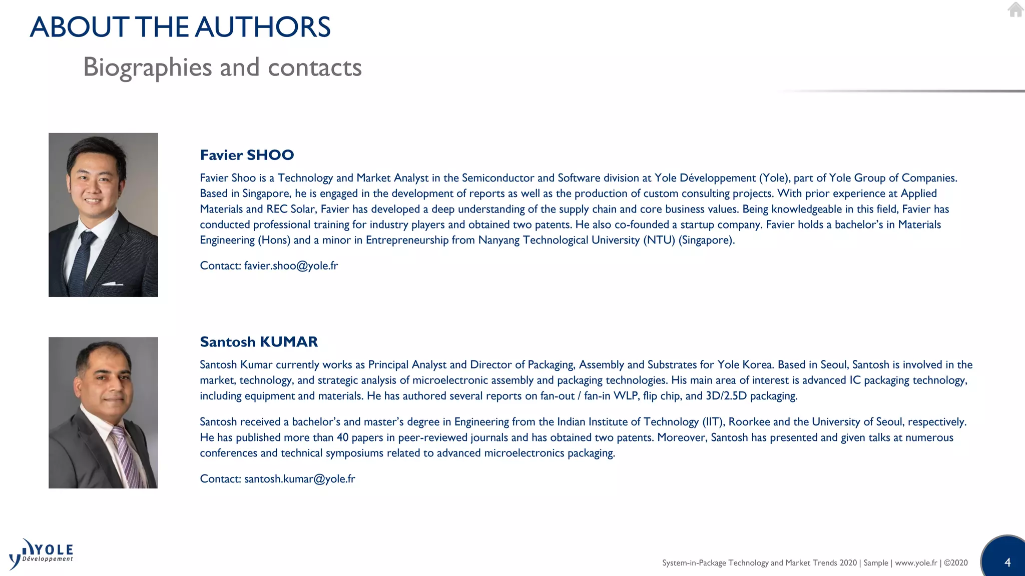 System-in-Package Technology and Market Trends 2020 report by Yole ...