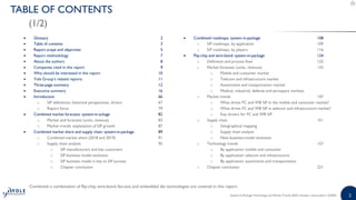 System-in-Package Technology and Market Trends 2020 report by Yole ...