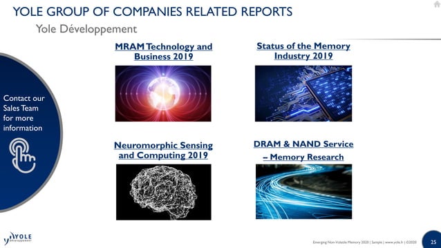 Emerging Non-Volatile Memory 2020 report by Yole Développement | PPT