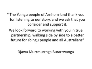 Yolngu tourism masterplan presentation | PPTX | Australia and Oceania ...