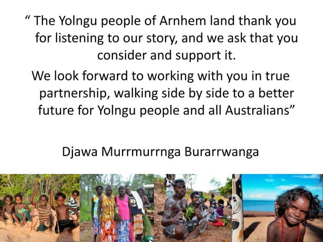 Yolngu Tourism Masterplan Presentation | PPT