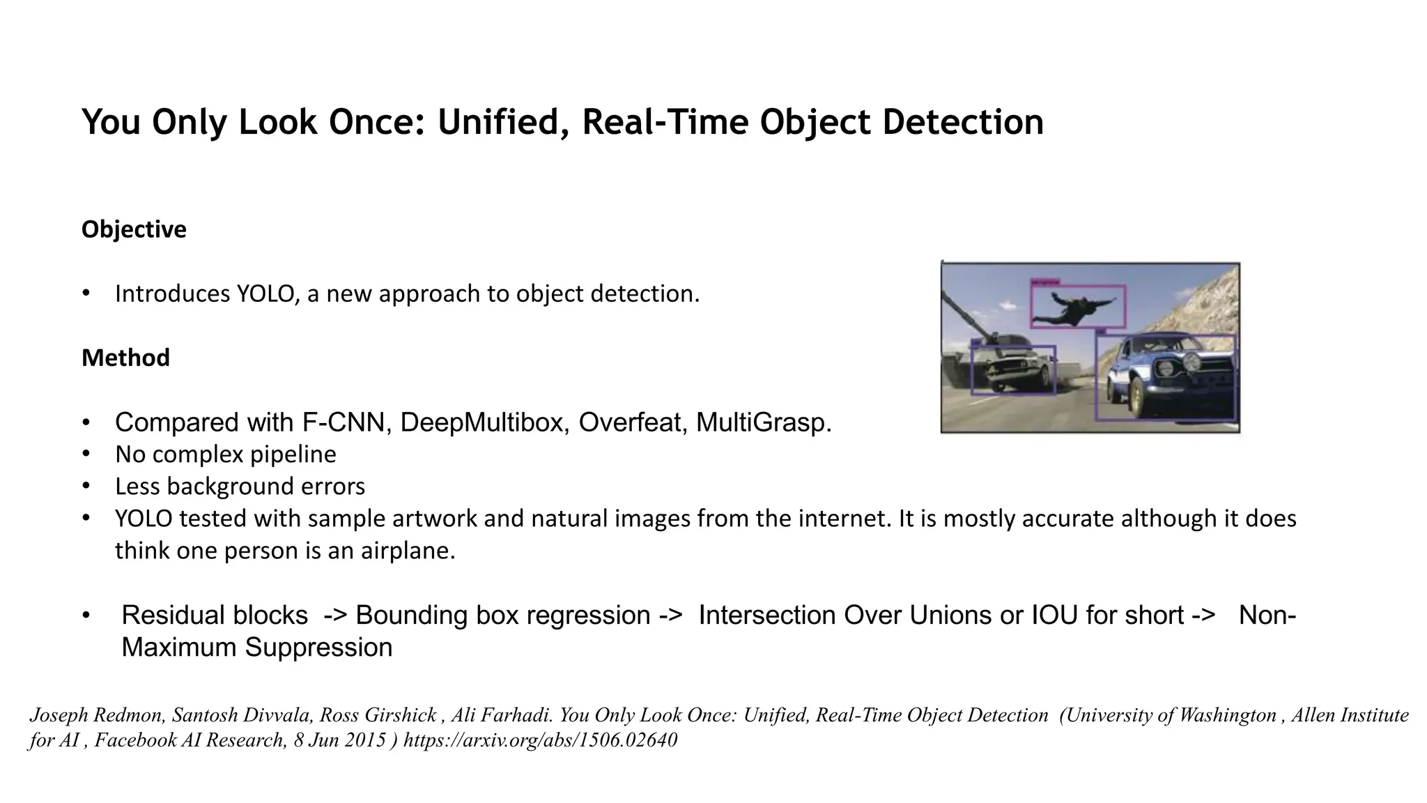 YOLO: An Efficient Real Time Object Detection Algorithm.pptx