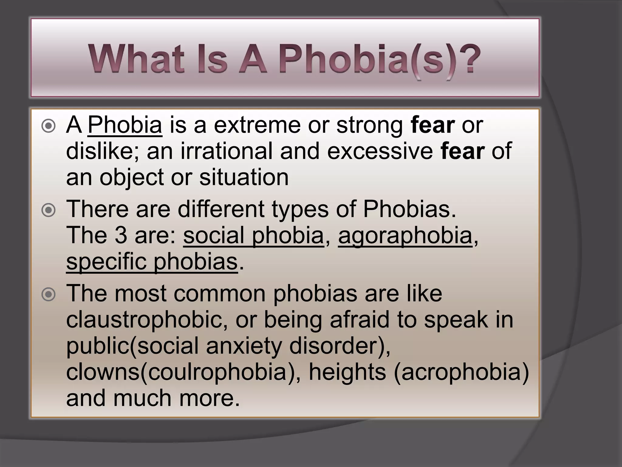 Phobias | PPT