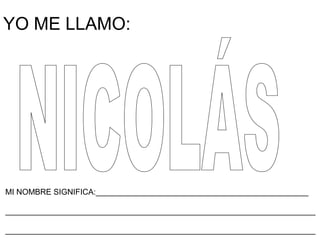 Yo me llamo.. | PPT