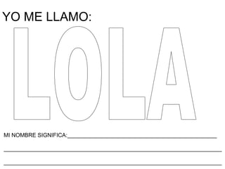 Yo me llamo.. | PPT