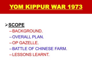 Yom kippur war 1973 | PPTX