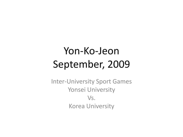 Yon Ko Jeon | PPT