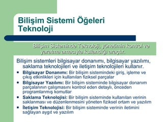 Yönetim Bilişim Sistemleri | PPT