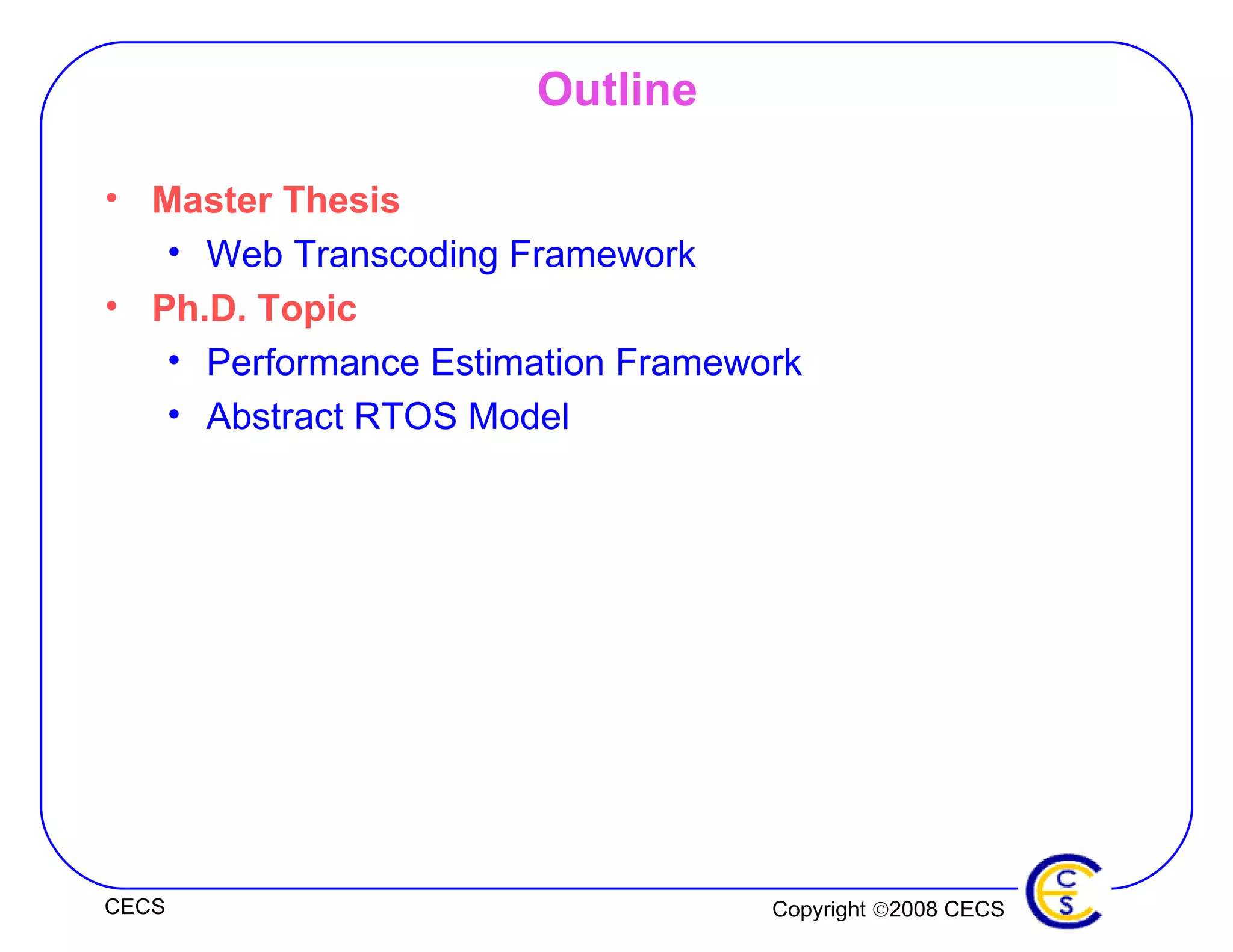 Research Topics & Developments | PPT