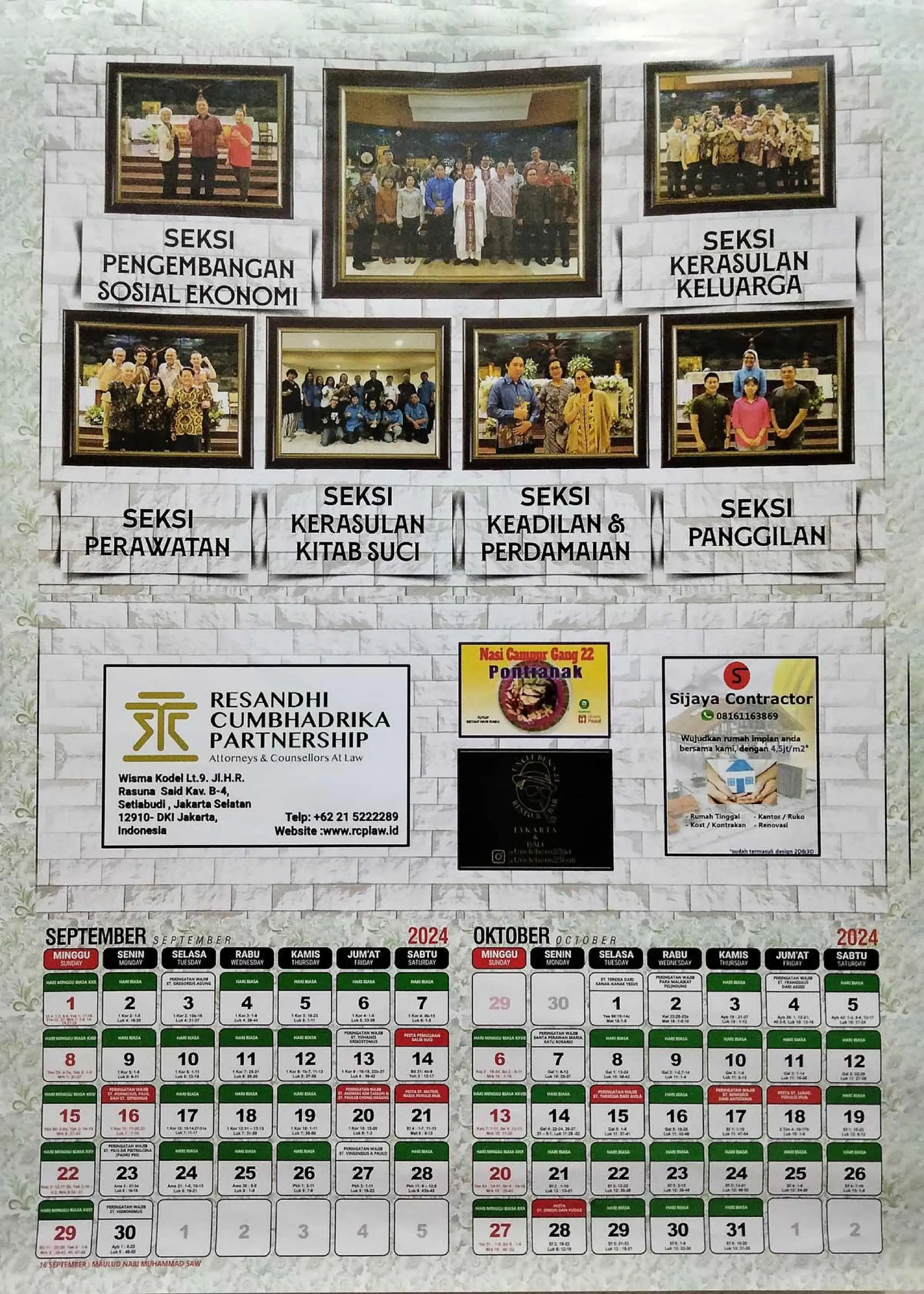 YongkySusanto, Seksi Keadilan Perdamaian Gereja Katolik Santo Alfonsus ...