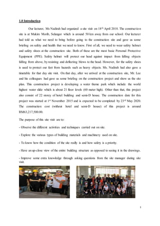 Yong Wen Ting Sharon Gun Shim Wei (SITE VISIT REPORT) | DOCX