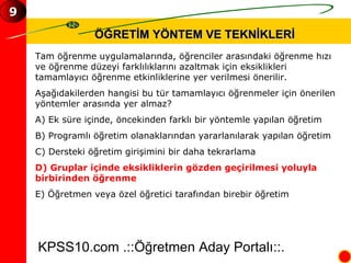 Yontem Ve Teknikler | PPT
