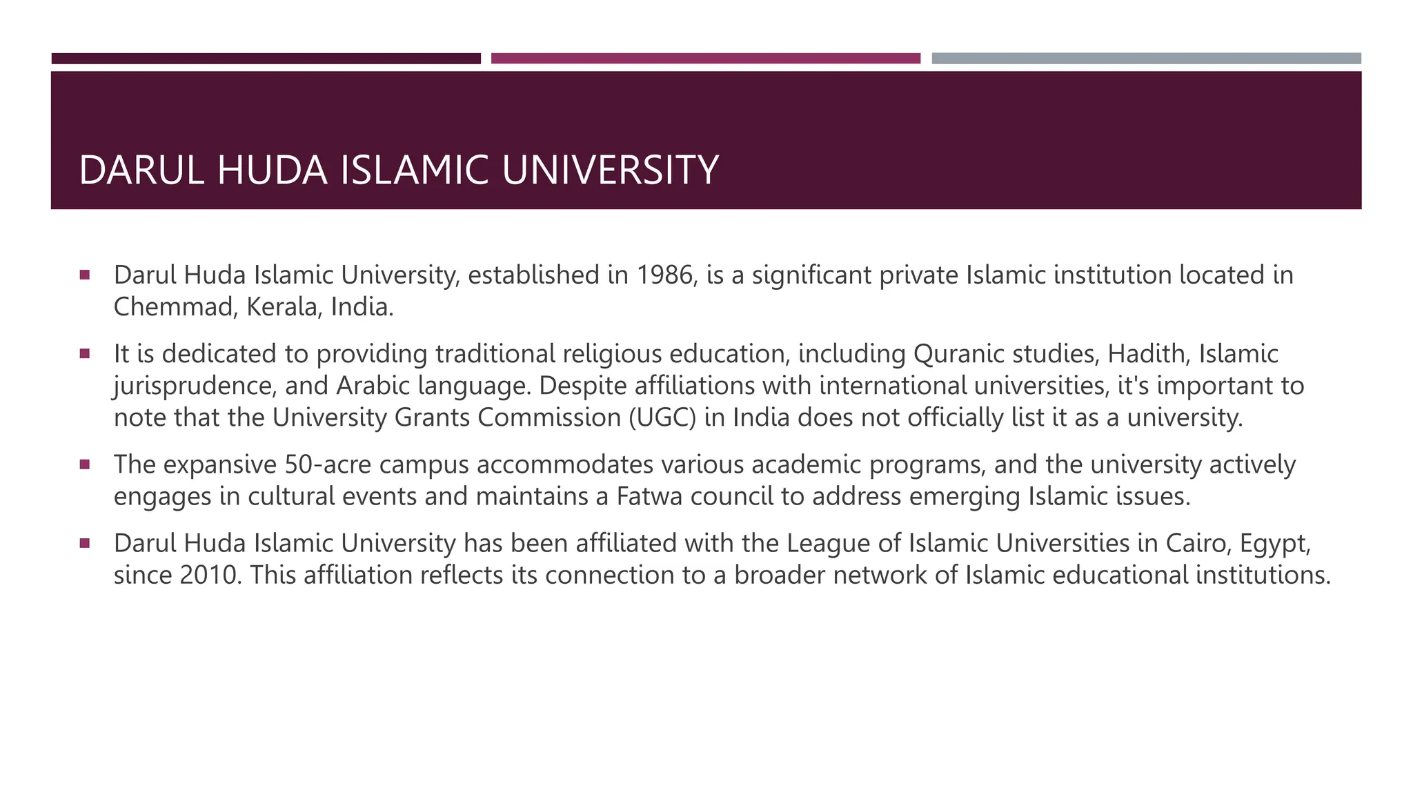 Darul Huda Islamic University.pptx