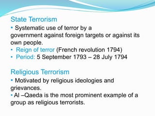 Terrorism | PPT
